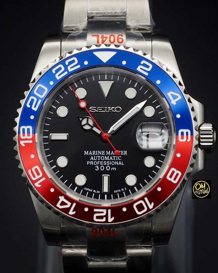 Seiko Mod Submariner "Pepsi" – Oh My Mod Watches