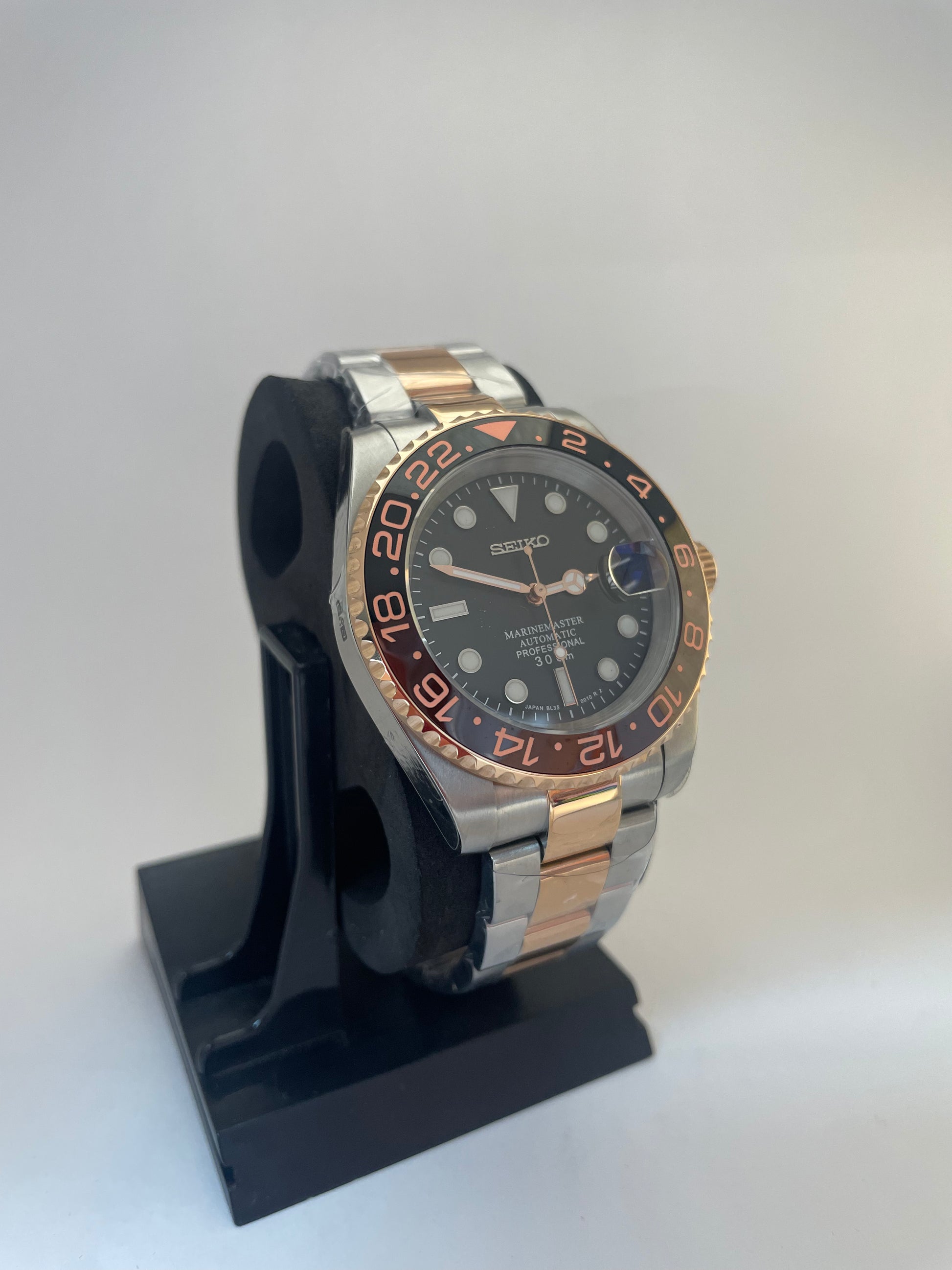 Seiko Mod Submariner "Root Beer" – Oh My Mod Watches