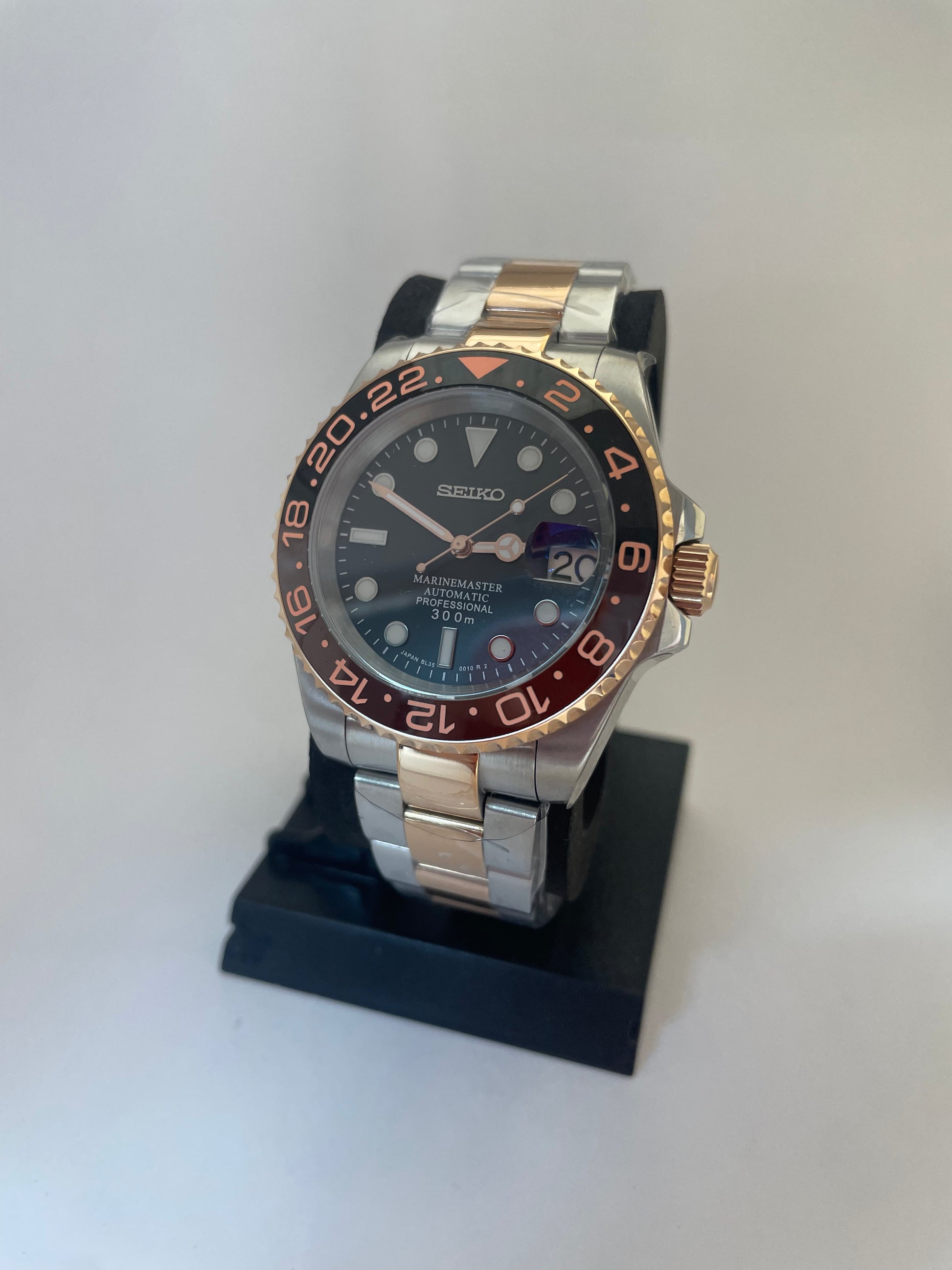 Seiko Mod Submariner "Root Beer" – Oh My Mod Watches